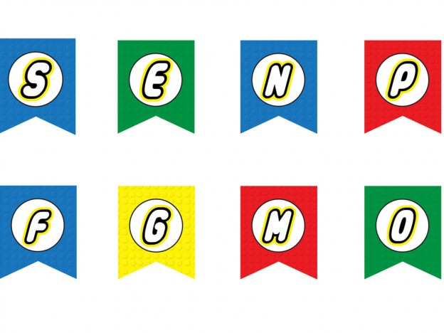 FREE LEGO Banner Colorful - Magical Printable