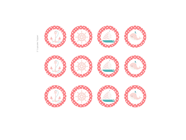 Pink Nautical Printable - Magical Printable