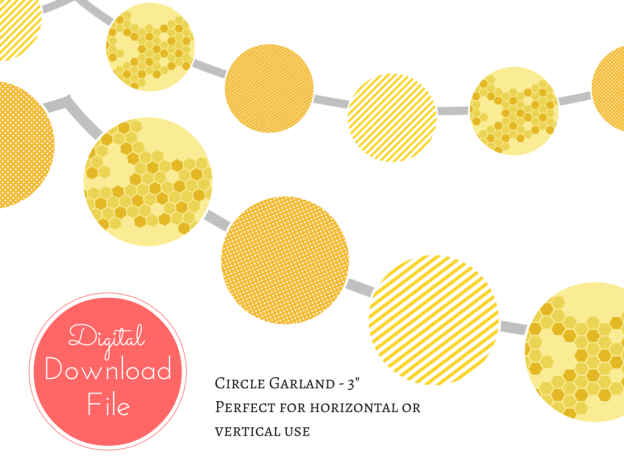 Bee Honey Comb Banner - Magical Printable