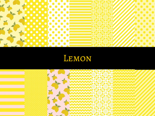 Lemon Digital Paper - Magical Printable