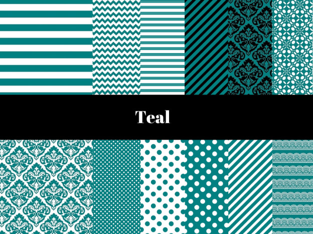 Teal Digital Paper - Magical Printable