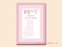 Clothesline Girl Baby Shower Games - Magical Printable