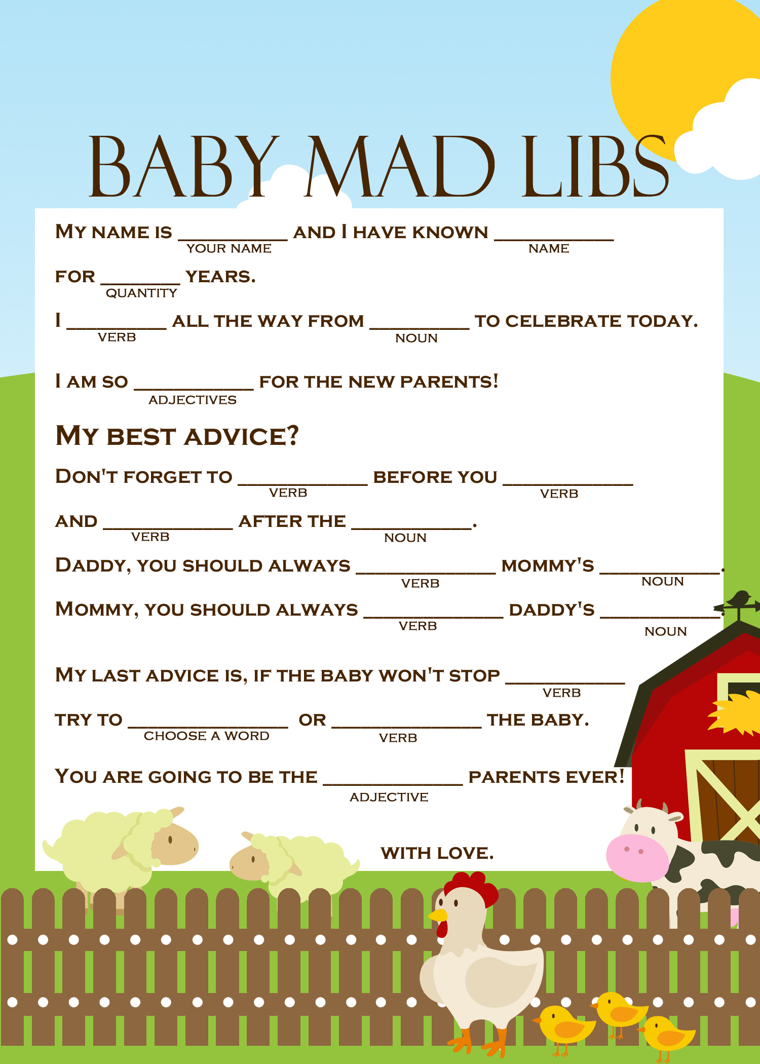 baby-advice-mad-lib-words.jpg - Magical Printable
