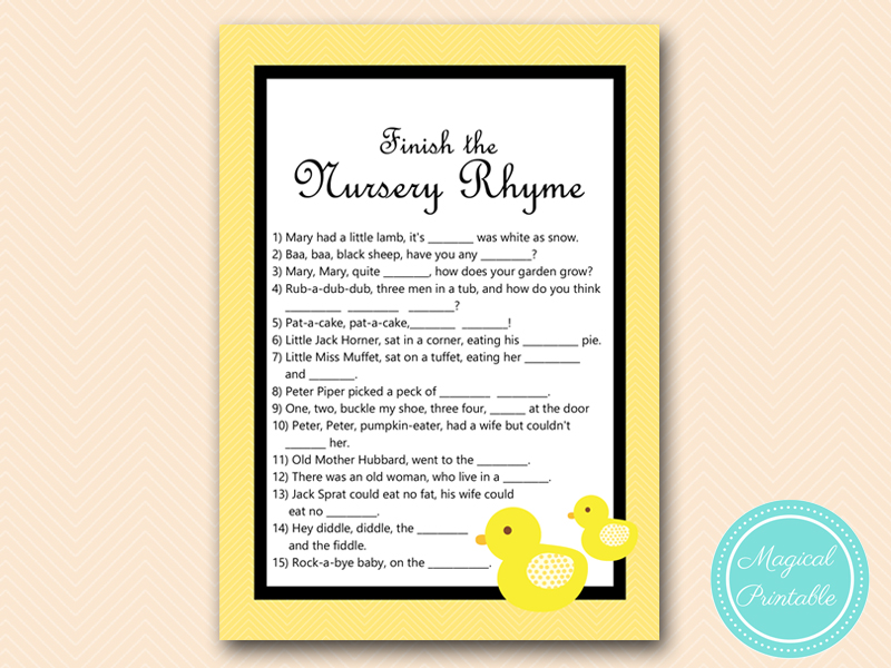 TLC151-finish-the-nursery-rhyme-rubber-ducky-baby-shower-game - Magical ...