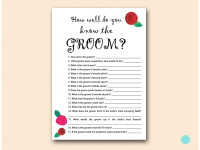 Rose Theme Bridal Shower Games - Magical Printable