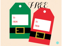 Free Christmas Santa Elf Gift Tags - Magical Printable