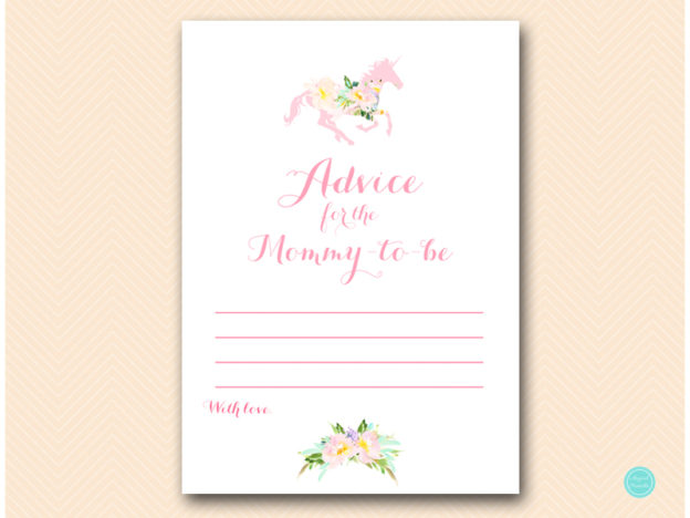 Unicorn Carousel Baby Shower Game Package - Magical Printable