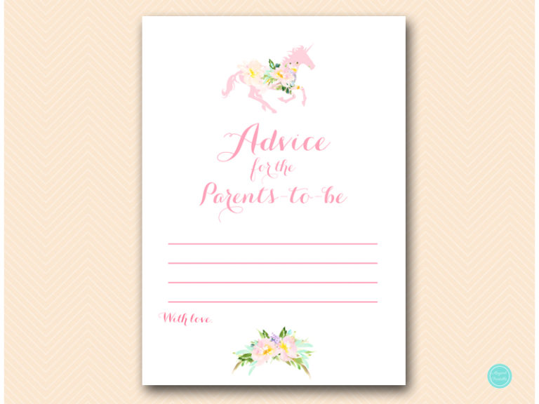 Unicorn Carousel Baby Shower Game Package - Magical Printable