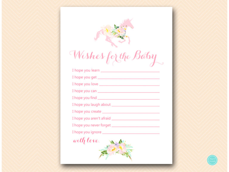 Unicorn Carousel Baby Shower Game Package - Magical Printable