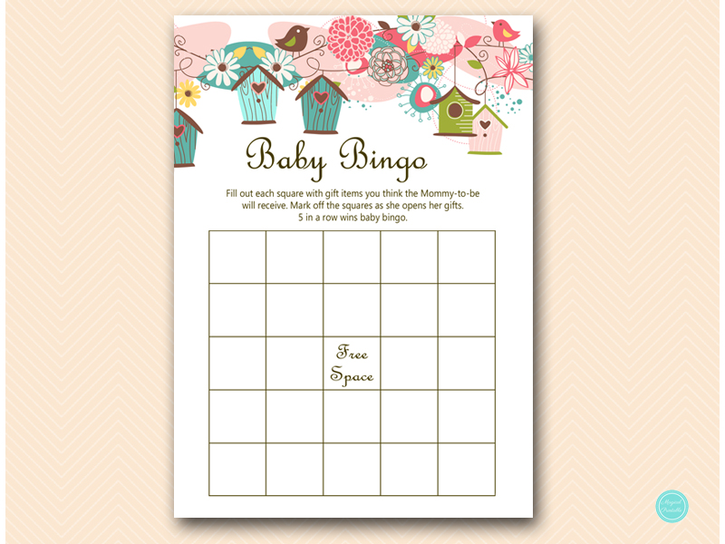 Bird Baby Shower Game Pack - Magical Printable