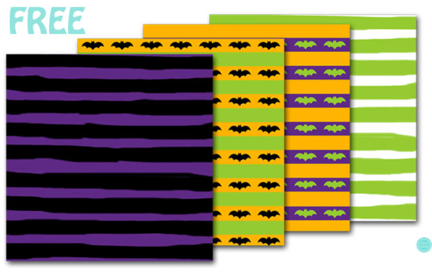 Free Halloween Themed Digital Papers - Magical Printable