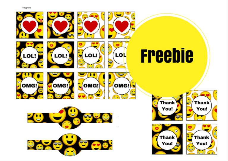 Free EMOJI Birthday Party Printable - Magical Printable